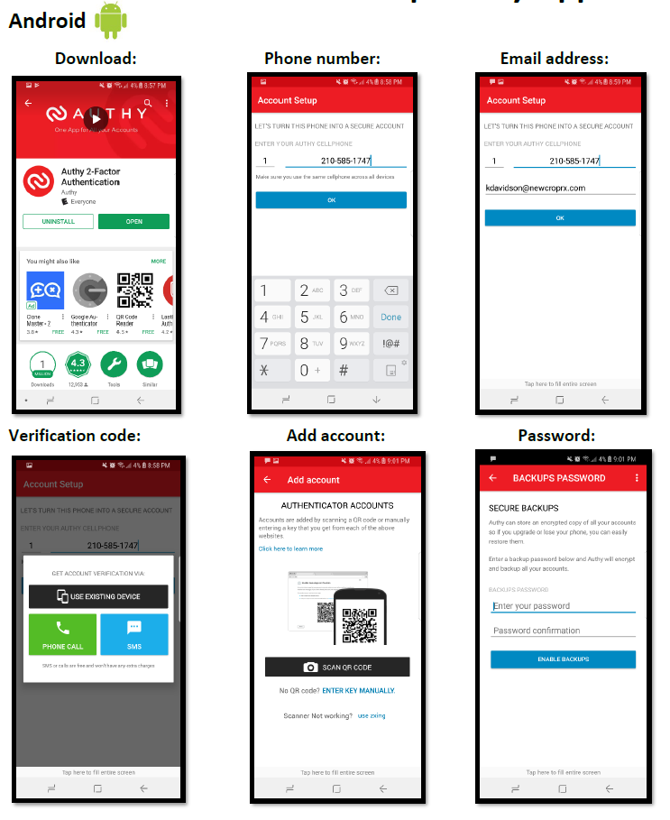 How to Activate the Authy Phone App for Use with Amazing Charts for e ...
