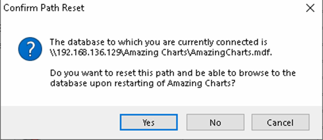 Reset the Path of a Local Computer