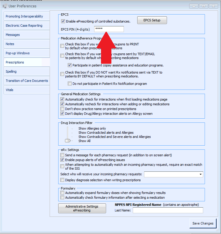 How To Update Pin # for Electronic Prescribing of Controlled Substances