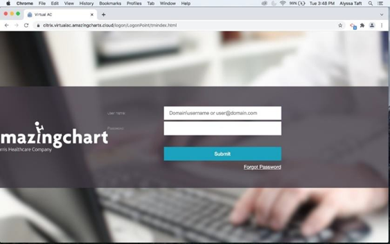 How To Connect to Amazing Charts Cloud (VAC) from a MAC